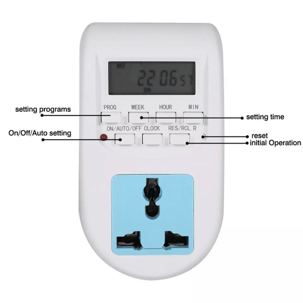 Programmable Timer with EU Plug 220V - Drip Irrigation BD Ltd. (DIBL)